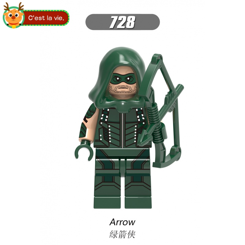 Dc Superhero Building Block Doll Green Arrow Green Lantern Building ...