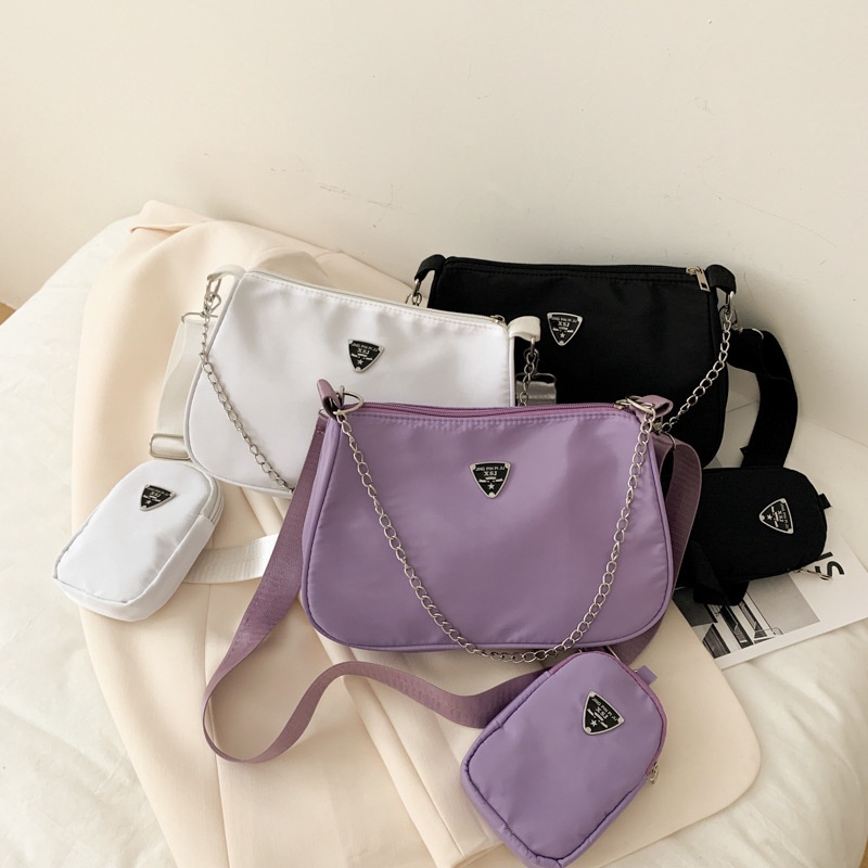 Bolso De Mujer Coreano Versátil De Dos Piezas De Cadena De Un Hombro ...