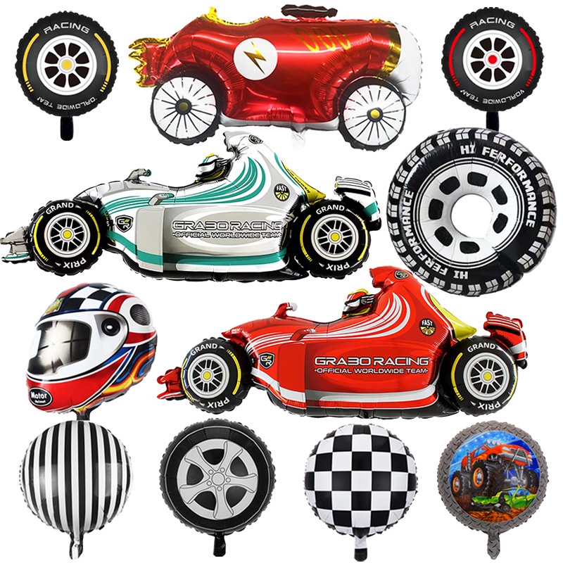 Globo De Película De Aluminio De 18 Pulgadas Blanco Y Negro A Cuadros ...