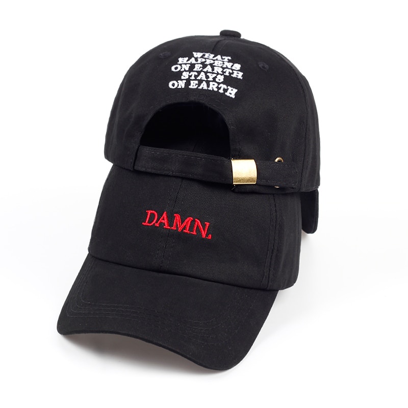 Cursed Dad Hat Embroidery hip Hop sewing Kendrick Lamar unstructured ...