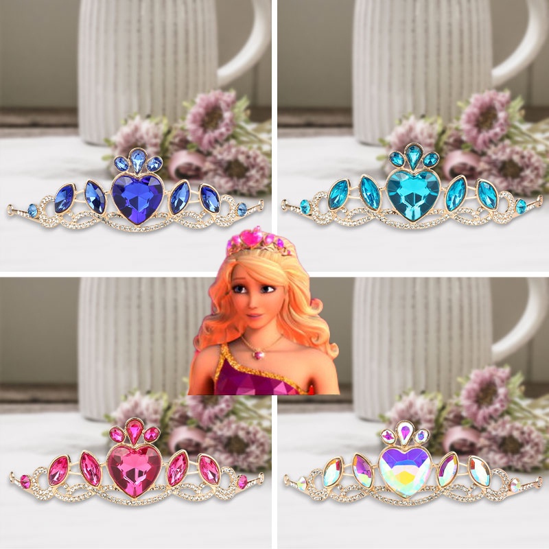 barbie Corona , tiara Se Adapta A Vestido De Cumpleaños , Rosa , De ...