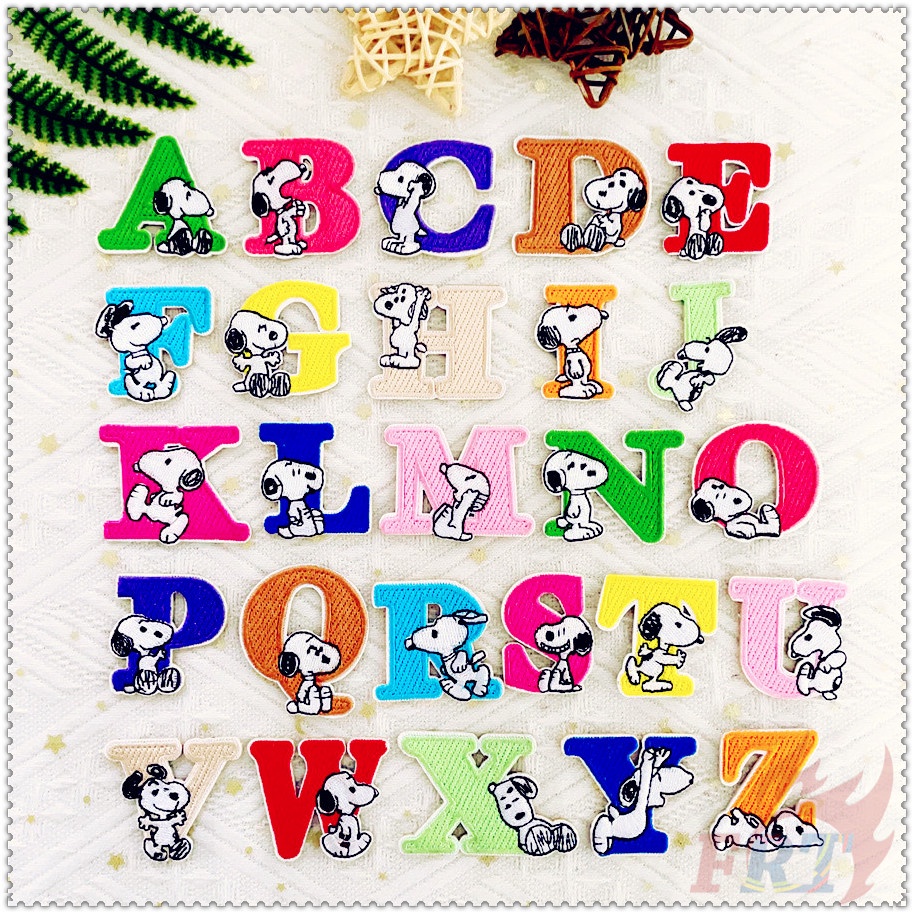 Parches Autoadhesivos Para Pegatinas:cartoon Snoopy Letters 1Pc Iron on ...
