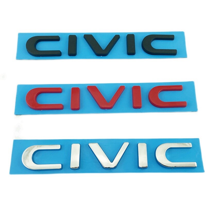 Para Honda 11a Generación CIVIC letter logo 2021 2022 2023 2024 Emblema ...