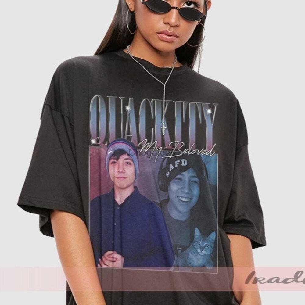 Quackity my beloved Shirt retro Estética Camiseta | Shopee México