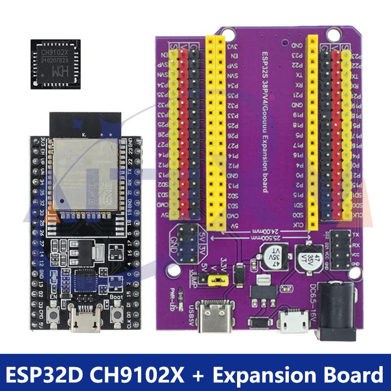 Tablero De Desarrollo ESP32 Tipo C/MICRO USB ESP32-DevKitC V4 WiFi + Bluetooth Dual Core ESP ...