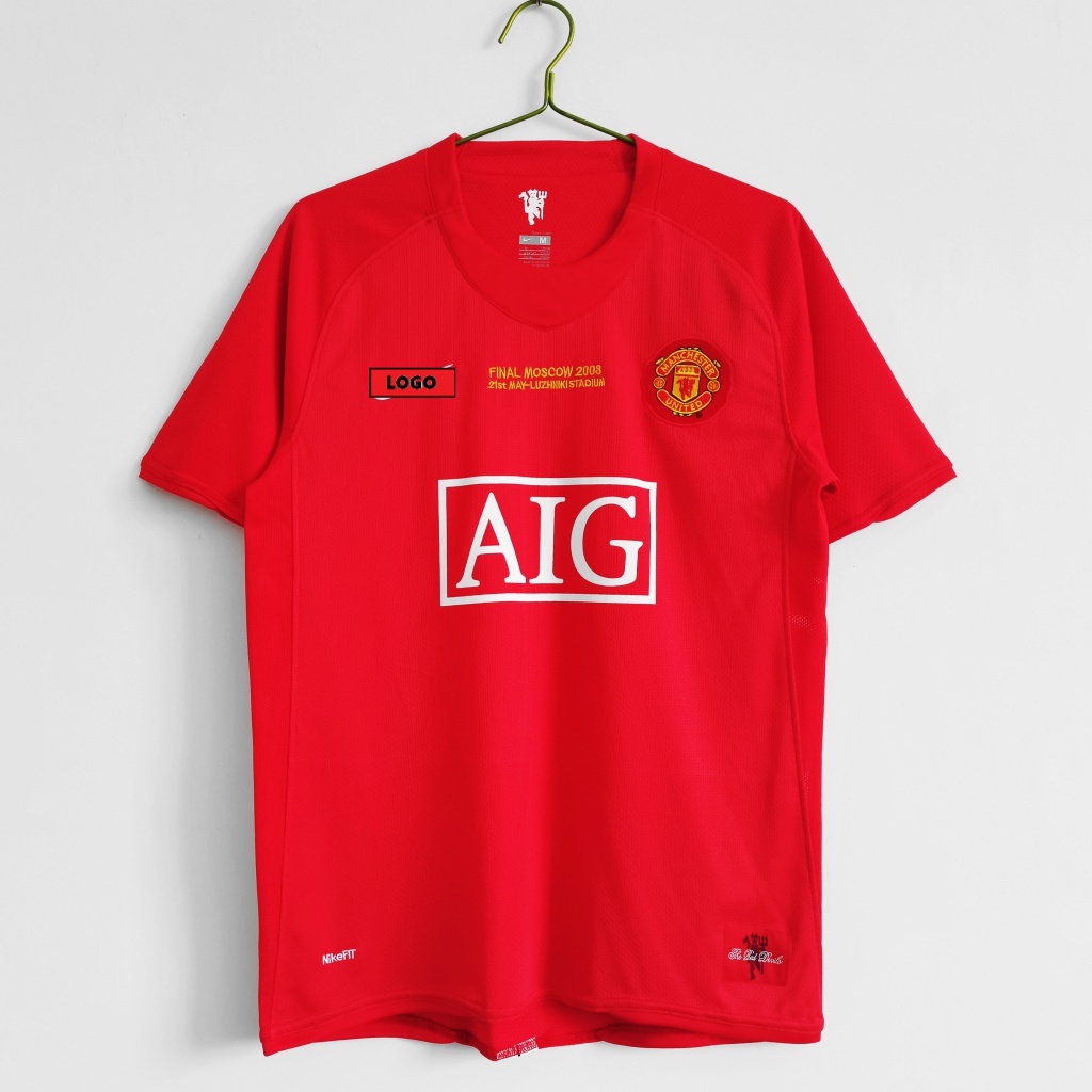 07-08 Manchester United Casa UCL MNU Retro Camiseta De Fútbol MU YZP2 ...