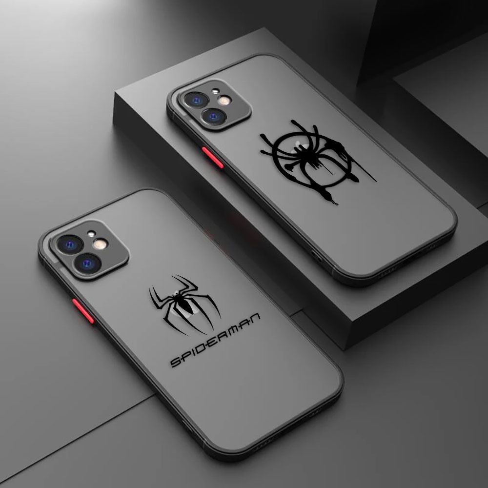Spiderman Spider Marvel Hero Logo Mate Funda Para Teléfono Celular ...