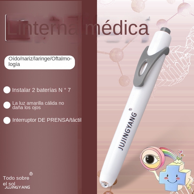 Linterna médica en forma de pluma luz amarilla linterna en forma de ...