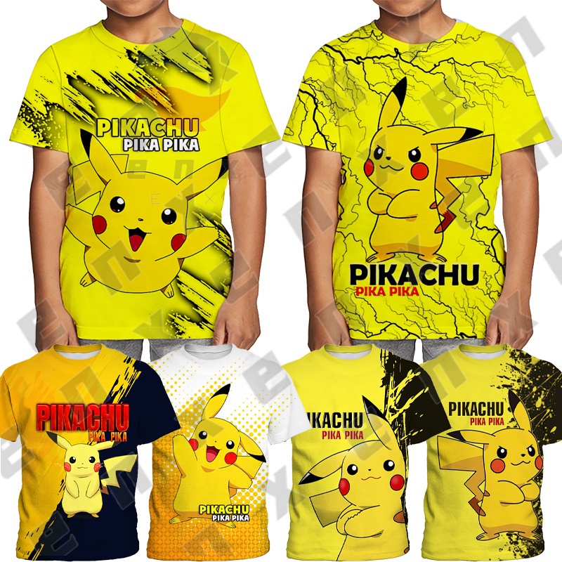 Pikachu Impreso Baby Tops Ropa Infantil Camiseta De Dibujos Animados ...