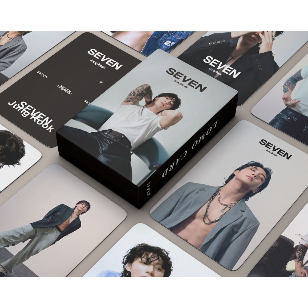 55 Unids/Caja JungKook SEVEN Solo Álbum Photocards BT-S Bangtan Boys ...