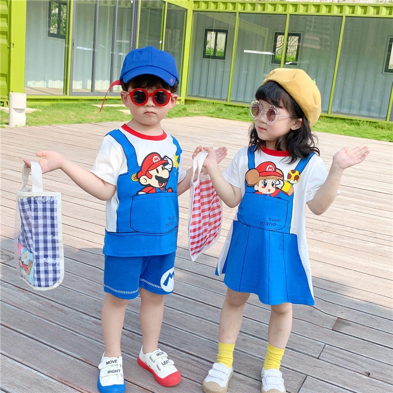 Mario Mario Mario Traje De Anime Para Niños Verano Cosplay Ropa De ...