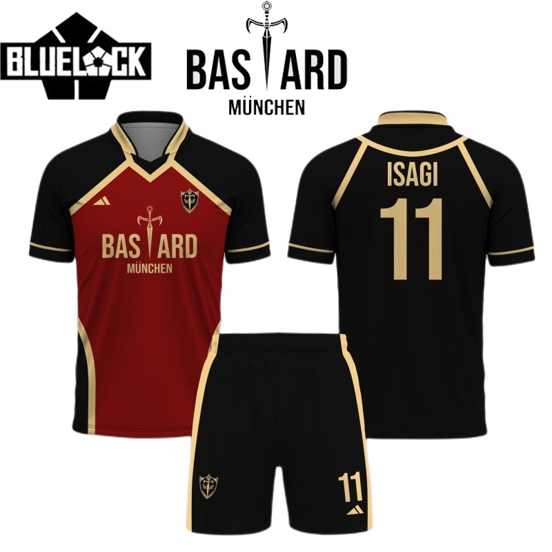 Jersey Anime Blue Lock Isagi Yoichi Bastard Munchen Team Football Ropa ...