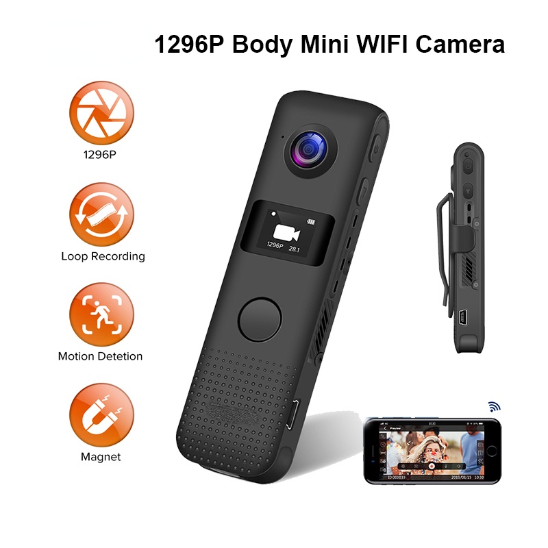 C18 Mini Cámara WIFI Detección De Movimiento 32GB/64GB HD 1296P ...