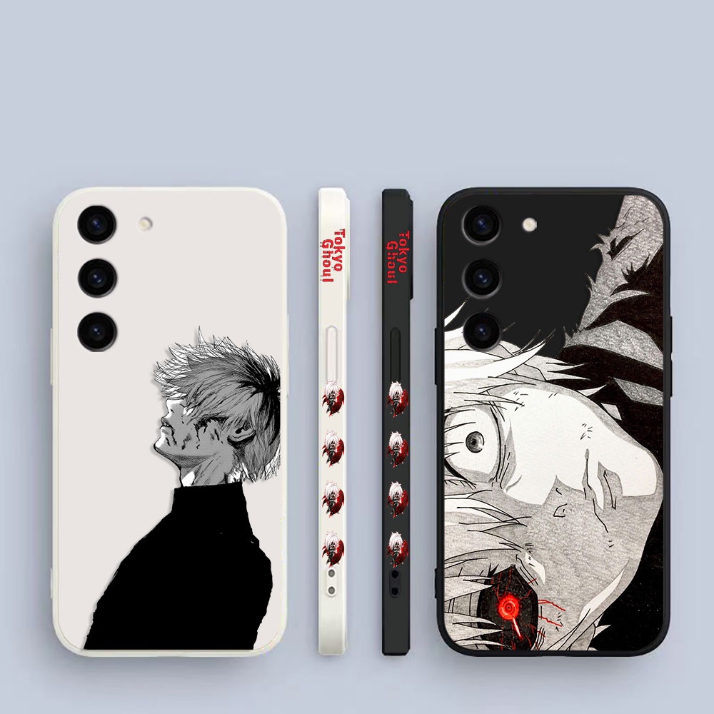 Kaneki Ken Tokyo Ghoul Funda De Silicona Líquida Impresa Lateral Para ...