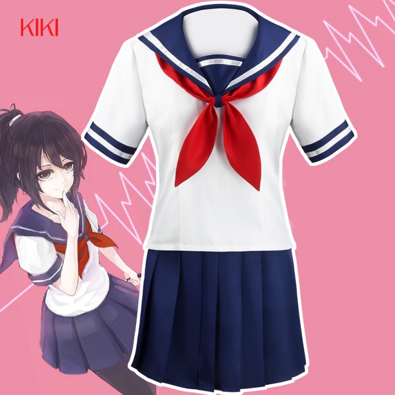 Anime Yandere Simulator Ayano Aishi Cosplay School Girls Uniform JK ...