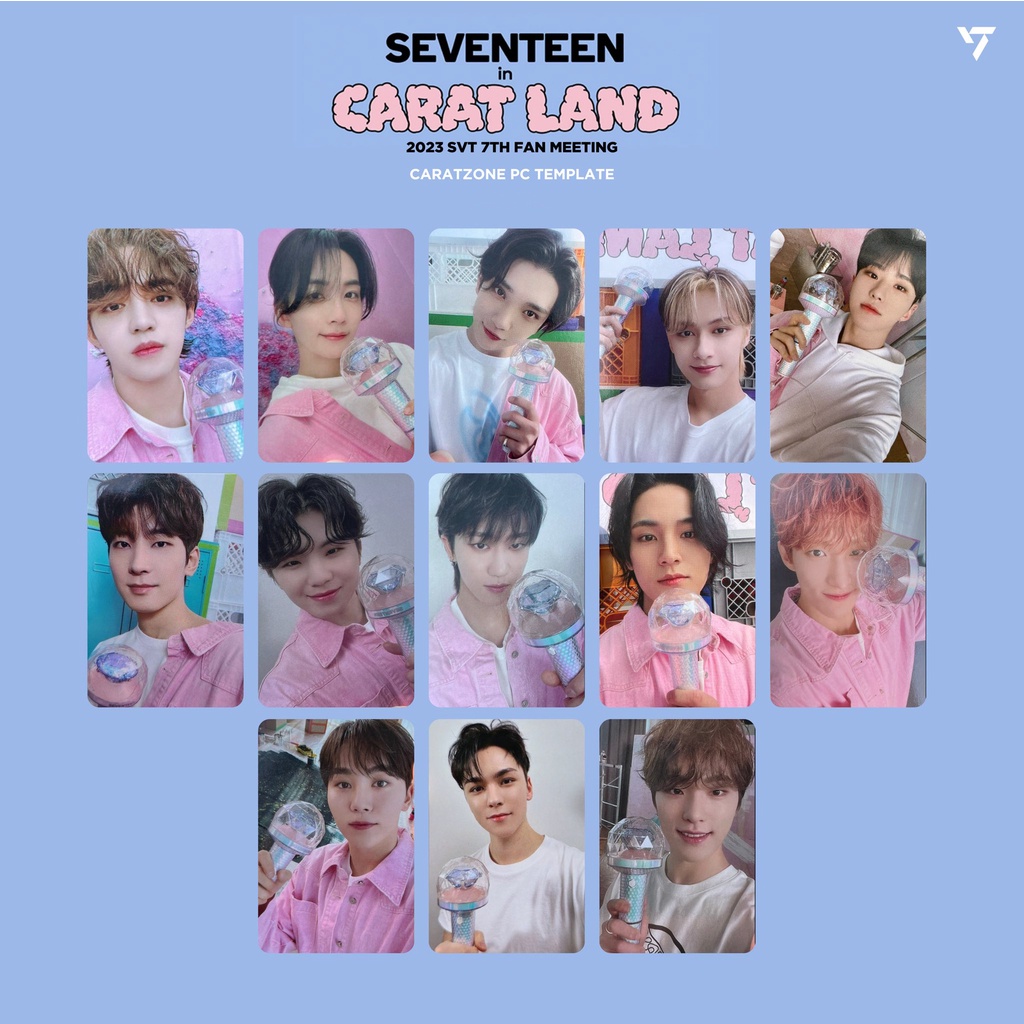 Kpop Idol SEVENTEEN In Carat Land Photocards 2023 SVT 7th Fan Meeting ...