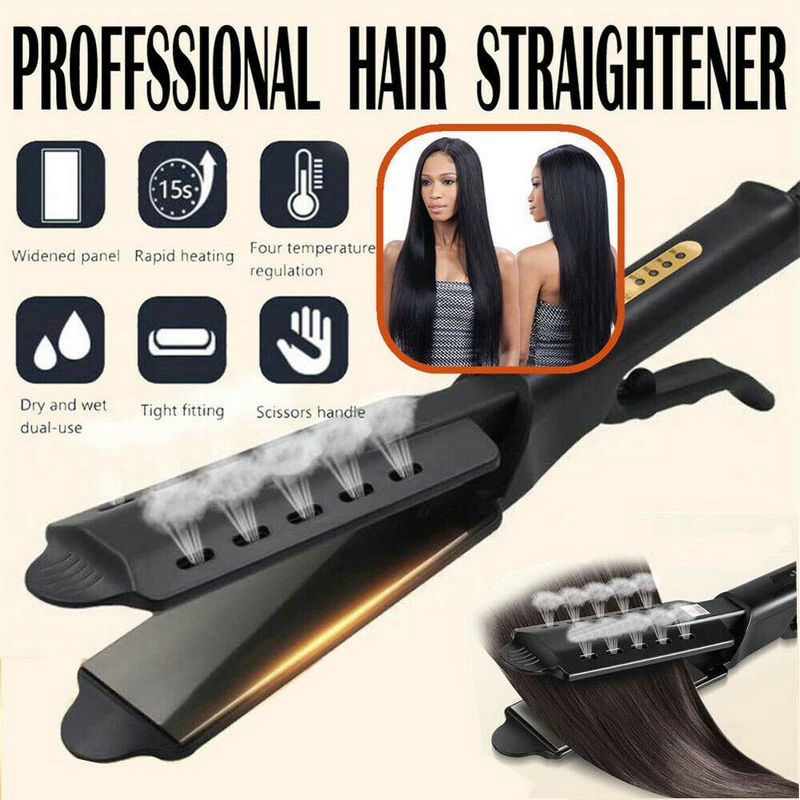 Plancha De Pelo De Iones De Cerámica Profesional/Nuevo Estilo Nano PTC ...
