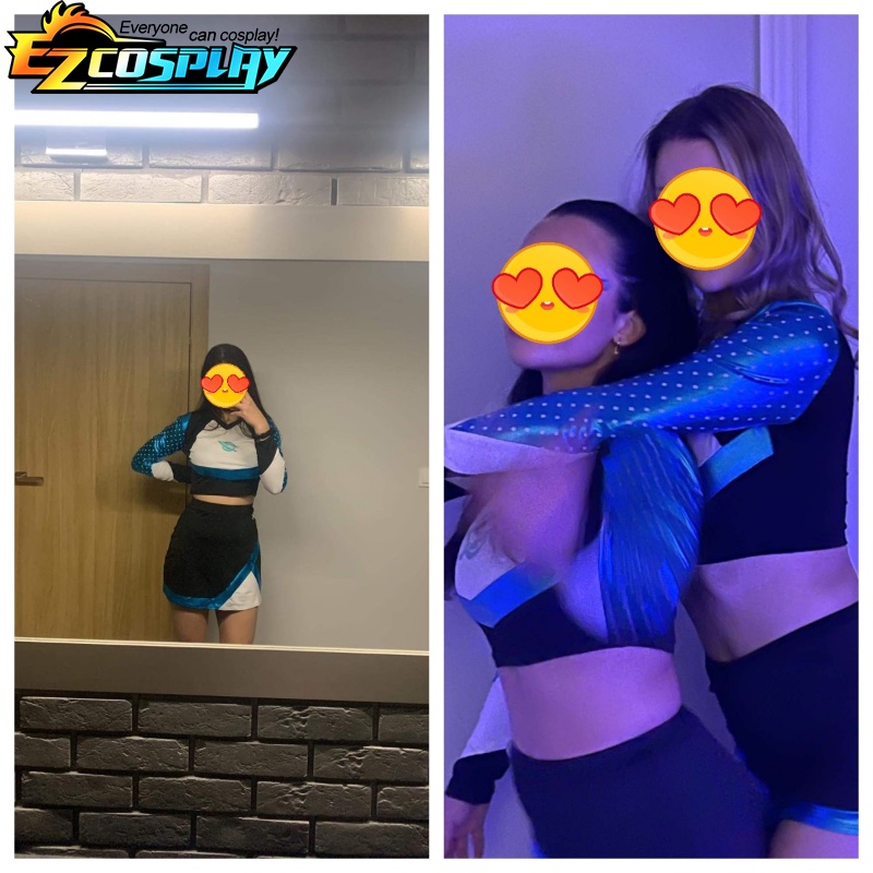 Uniforme De Animadora De Euphoria Maddy Traje De Manga Larga Crop Top ...