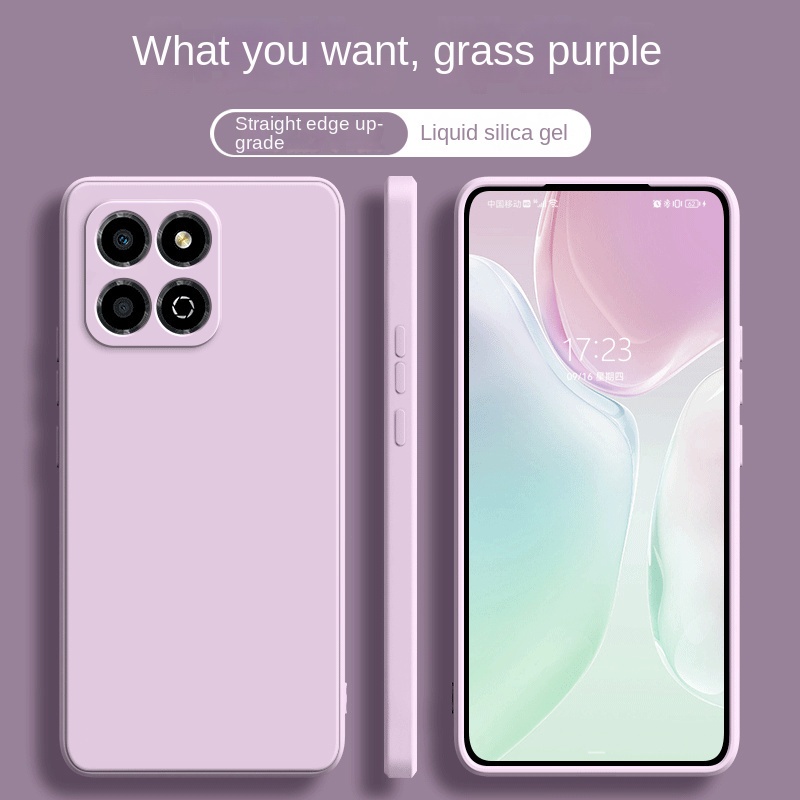 Honor X6 4G 2022 X8 5G X7 X9 5G X9a 5G X8a Liquid Silicon Case Phone Armor Bumper Back ...