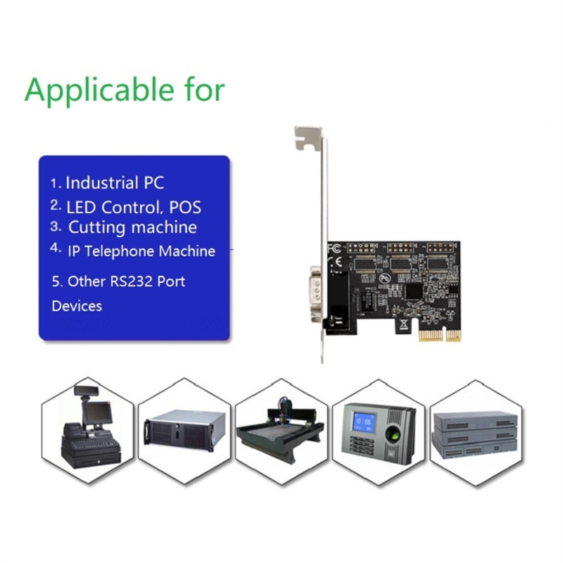 BT PCIe-AX99100-1S Tarjeta De Expansión A RS232 Para Windows 98SE Me NT4 0 2000 XP Server2003 ...