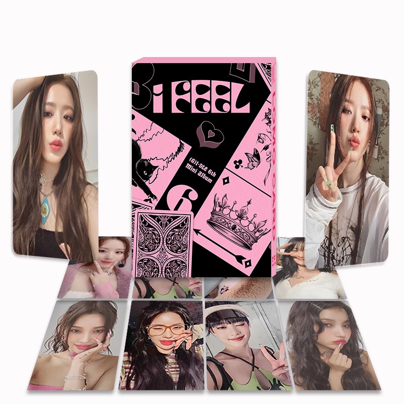 55 Unids/Caja (G) I-DLE 6o Mini Álbum FEEL Photocards Queencard Lomo Tarjetas GIDLE Kpop ...