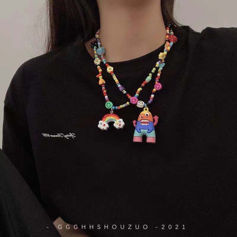 Monstruo De Dibujos Animados Arco Iris Nicho Coreano Diseño De Hip-Hop ...