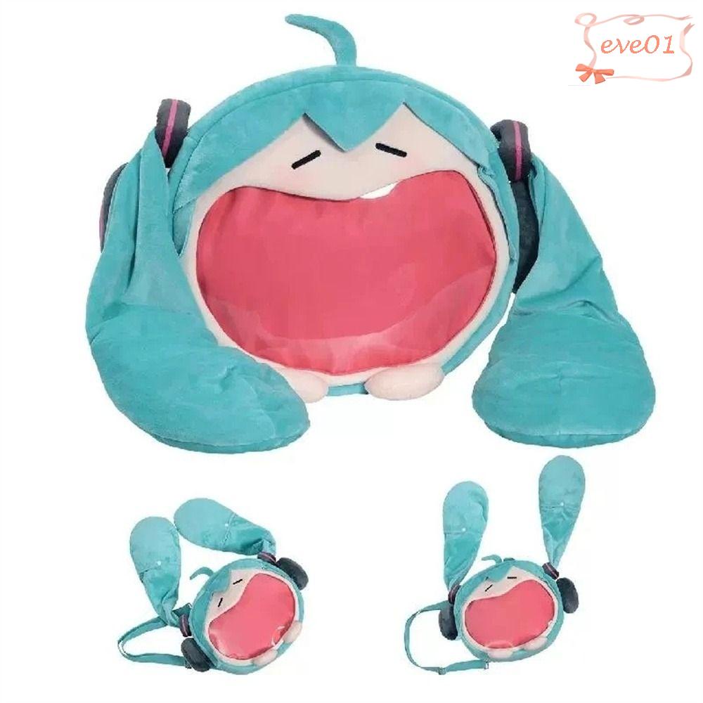 EVE01 Hatsune Miku Bolsa De Felpa Portátil De Dibujos Animados De Las ...
