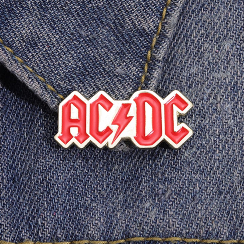 ACDC Broche Banda De Rock Insignia Retro Heavy Metal Música Ventilador ...
