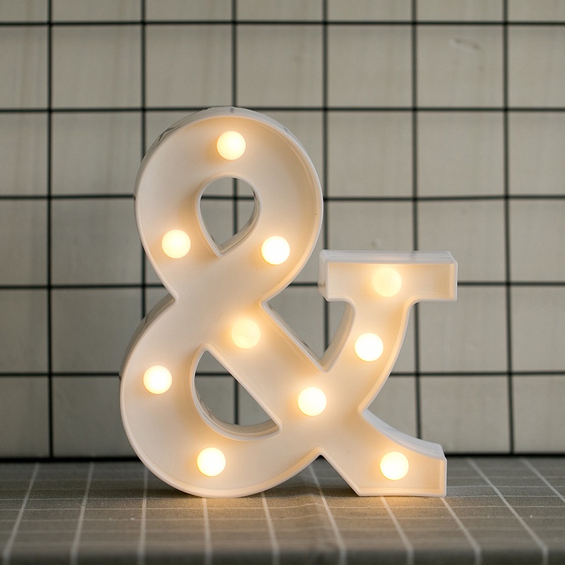 Led Letras & 3d Luces Foco Lampara Decora Abecedario | Shopee México
