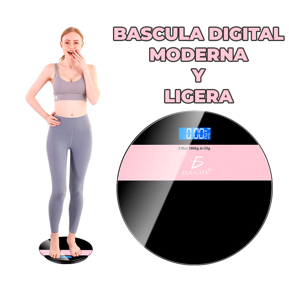 Bascula Digital Inteligente Con Carga Usb Moderna Ligera Alto Impacto ...