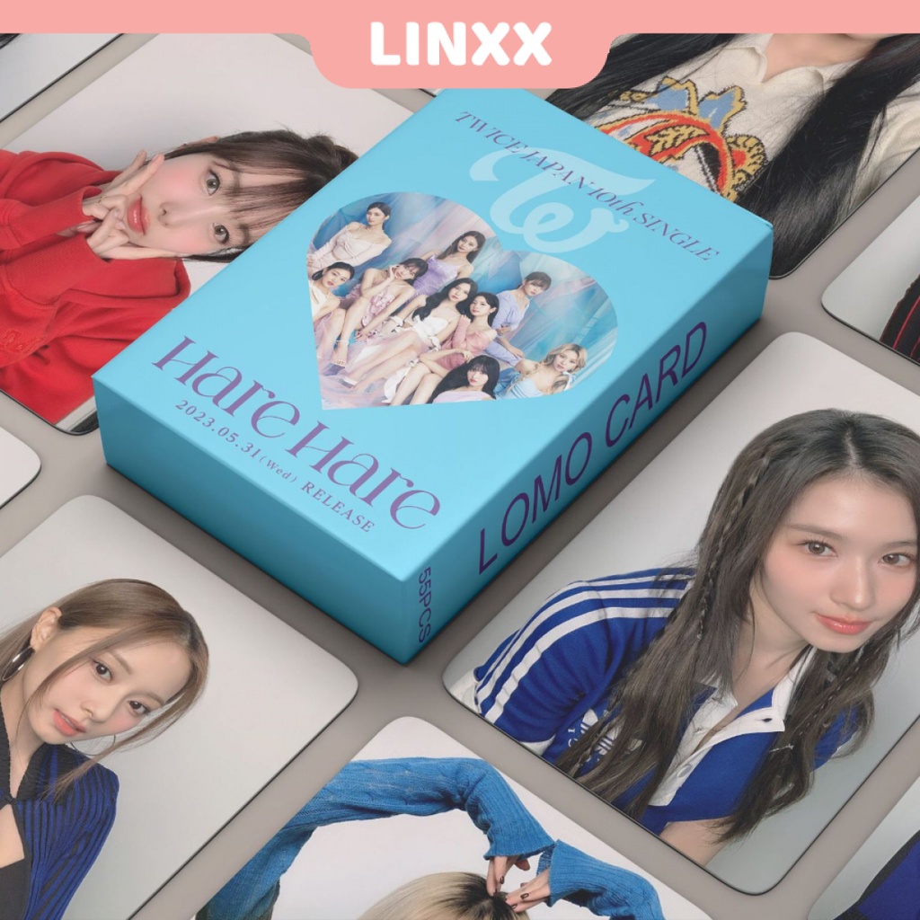 LINXX 55 Pcs TWICE HARE Album Lomo Card Kpop Photocards Postales Series ...