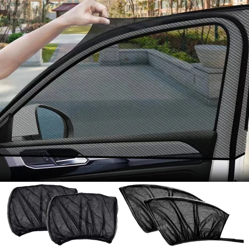 2/4 Piezas Sedan/SUV Coche Sombra De Sol Accesorios De Estilo Auto UV ...