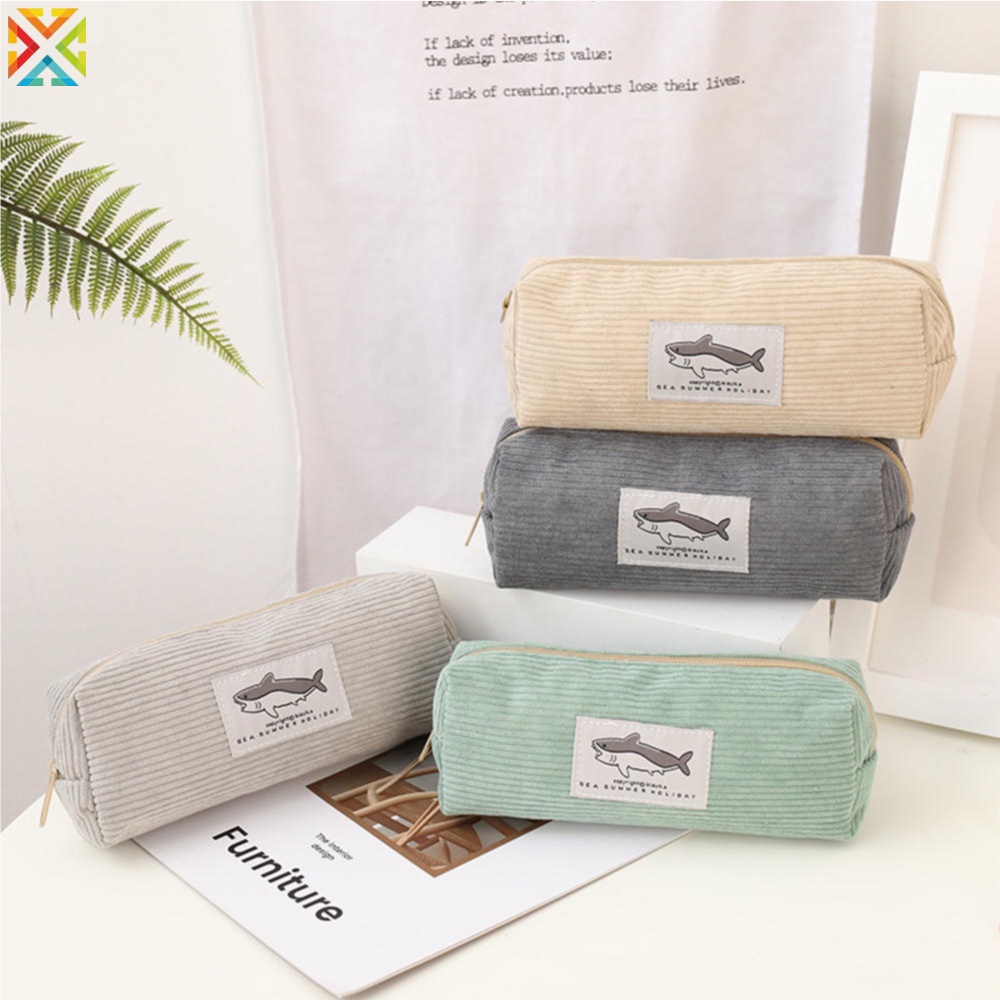 Estuche De Lápices De Tiburón Pana Para Bolígrafos Kawaii Gran ...