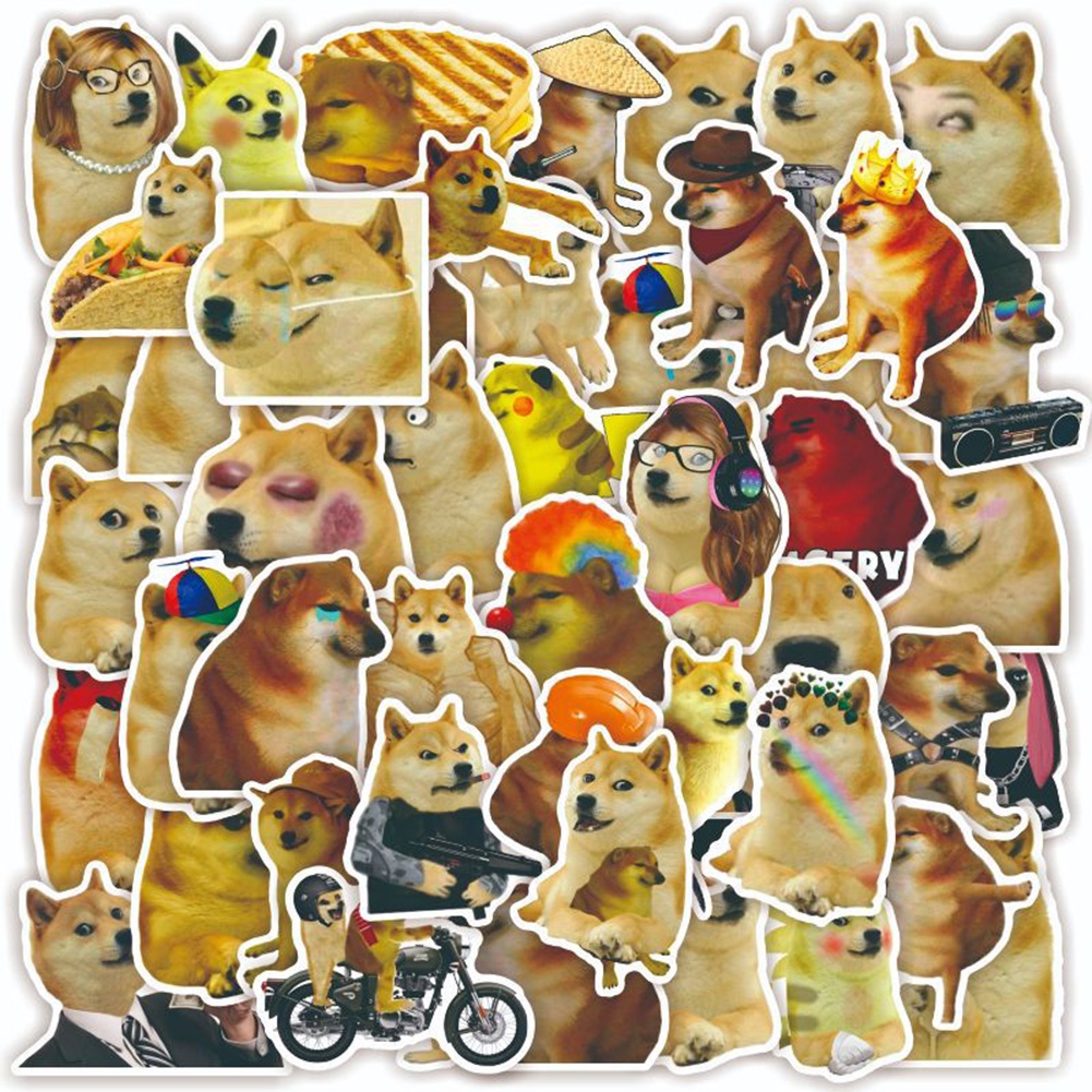 50 Hojas/set Divertido meme Shiba Inu doge expression pack Lindo Niños ...