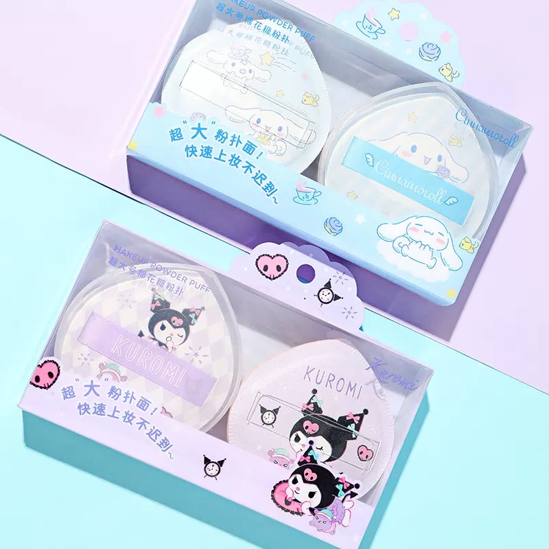 Sanrio x MINISO Maquillaje En Polvo Puff Lindo Kuromi Cinnamoroll ...