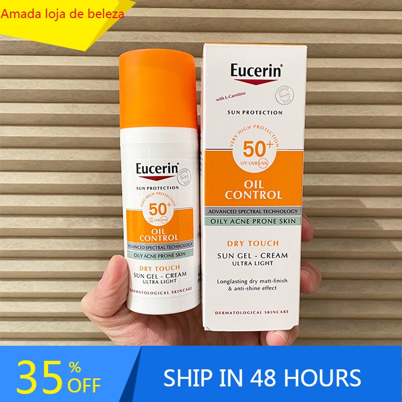 Eucerin Oil Control Sun Gel-Crema SPF 50 + Protector Solar Facial ...