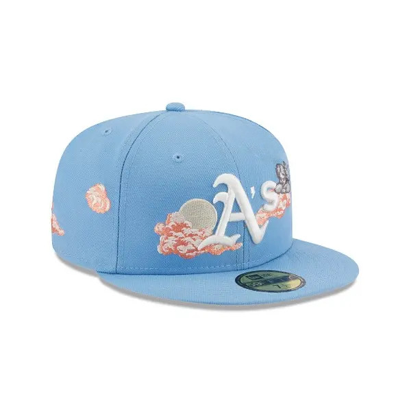 JON STAN X New Era MLB Nueva Oakland Angels Tamaño Ajustado Gorra De ...