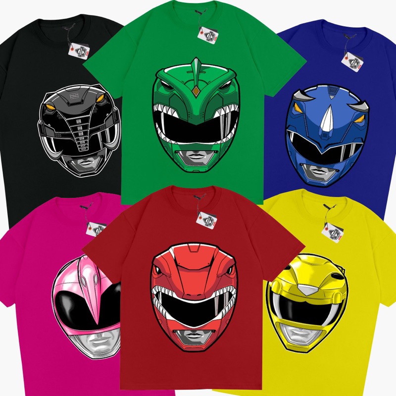 Camisetas Power Rangers Para Adultos Y Niños Originales De Mighty ...