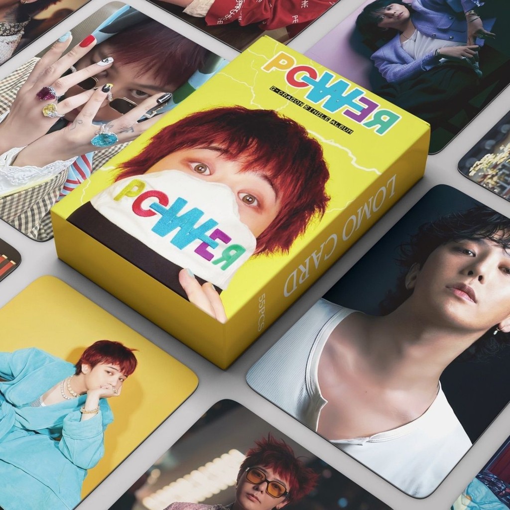 55 Hojas Kwon Ji-Dragon Power Photocards Tarjetas G-Dragon Home Sweet Home Collection Tarjetas ...