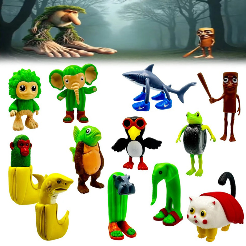 Creativo Italiano Brainrot Tung Sahur AI Figura Juguete Tralalero ...