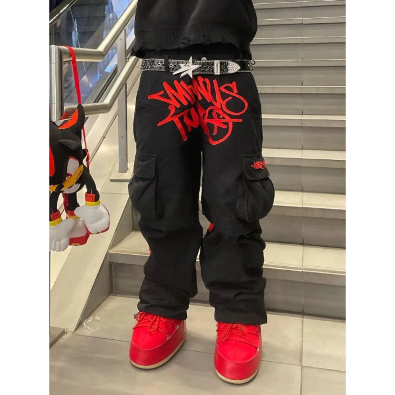 Y2k Jeans Hombres Menos Dos Carga Y2k Baggy Casual Amplia De Gran ...