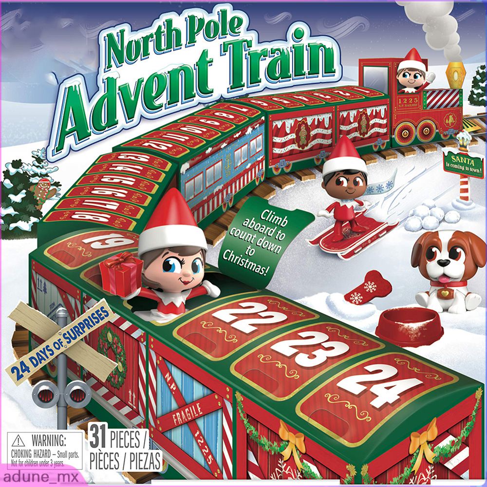 El Duende En El Tren De Adviento Del Polo Norte Estante | Mejor ...