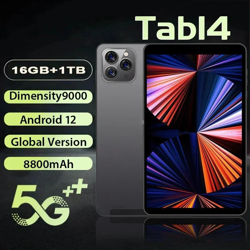 Tableta Android 12 Original 16GB Ram 1TB Rom Dual SIM 10 Núcleos ...