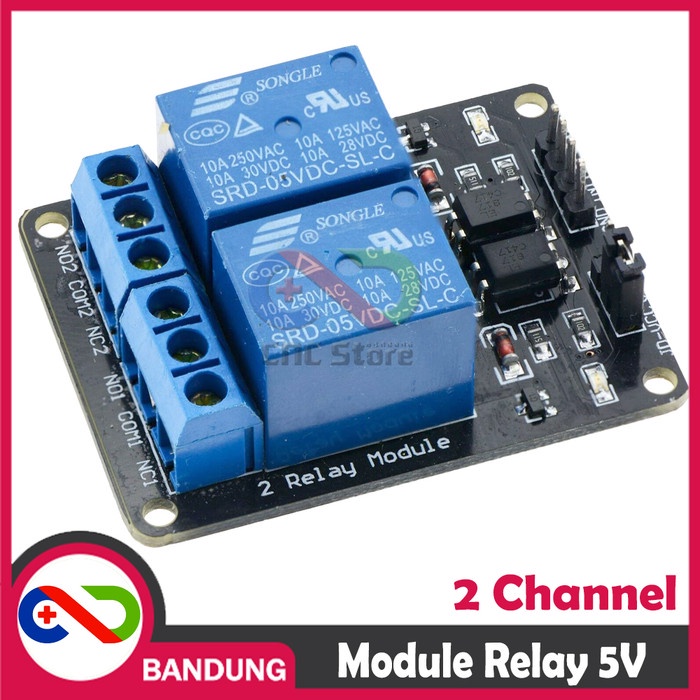 Relé 5V 2 Canales De Salida 250VAC 30VDC 10A Con Módulo OPTOCUPLER Para ...