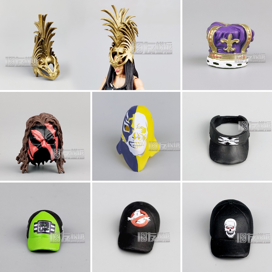 Wwe Wrestler Figura De Acción Props 23.3cm Figura De Acción Casco ...