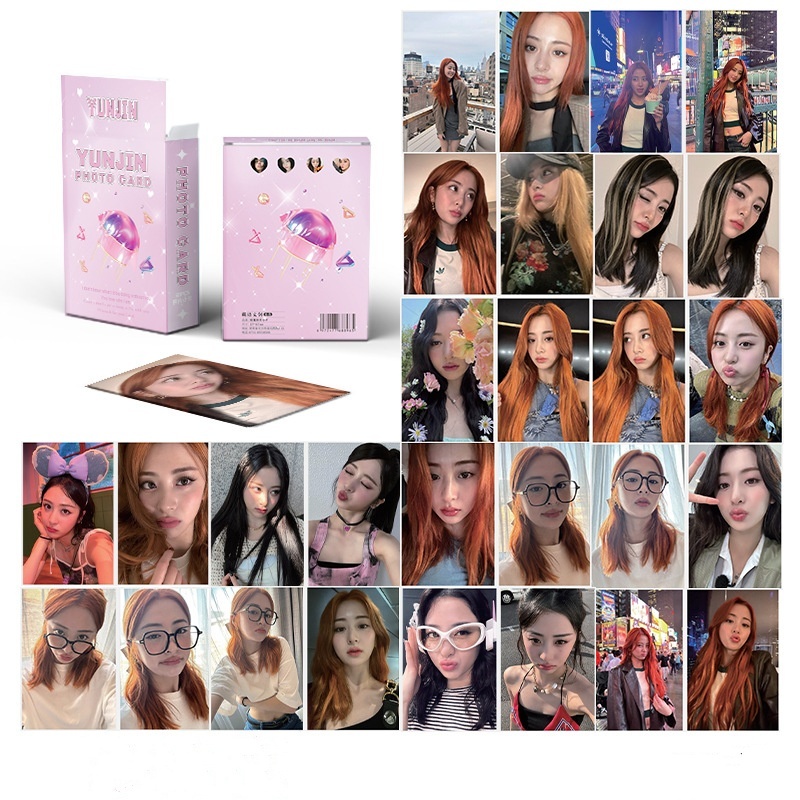 50-55pcs LE SSERAFIM Laser HOLOGRAPHIC LOMO Cards Sakura CHAEWON YUNJIN KAZUHA EUNCHAE Solo ...