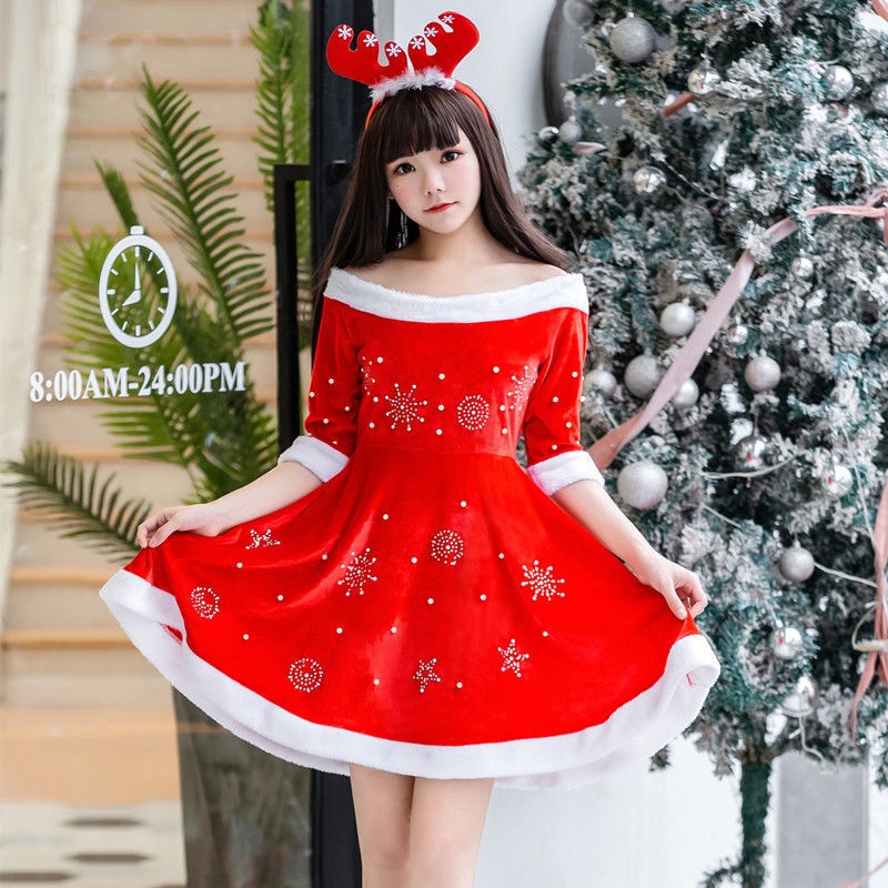 Traje de disfraz de Santa Claus mujer vestido de hombre adulto bar de ...