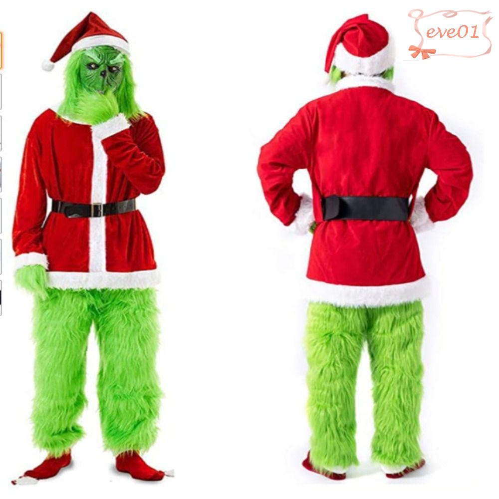 EVE01 El Disfraz De Grinch Verde , Guantes De Anime , Traje De Papá ...