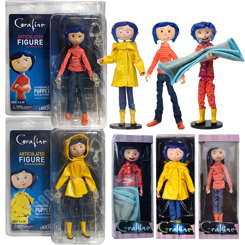 Coraline & The Secret Door NECA Figura De Acción Puede Cambiar La Ropa ...