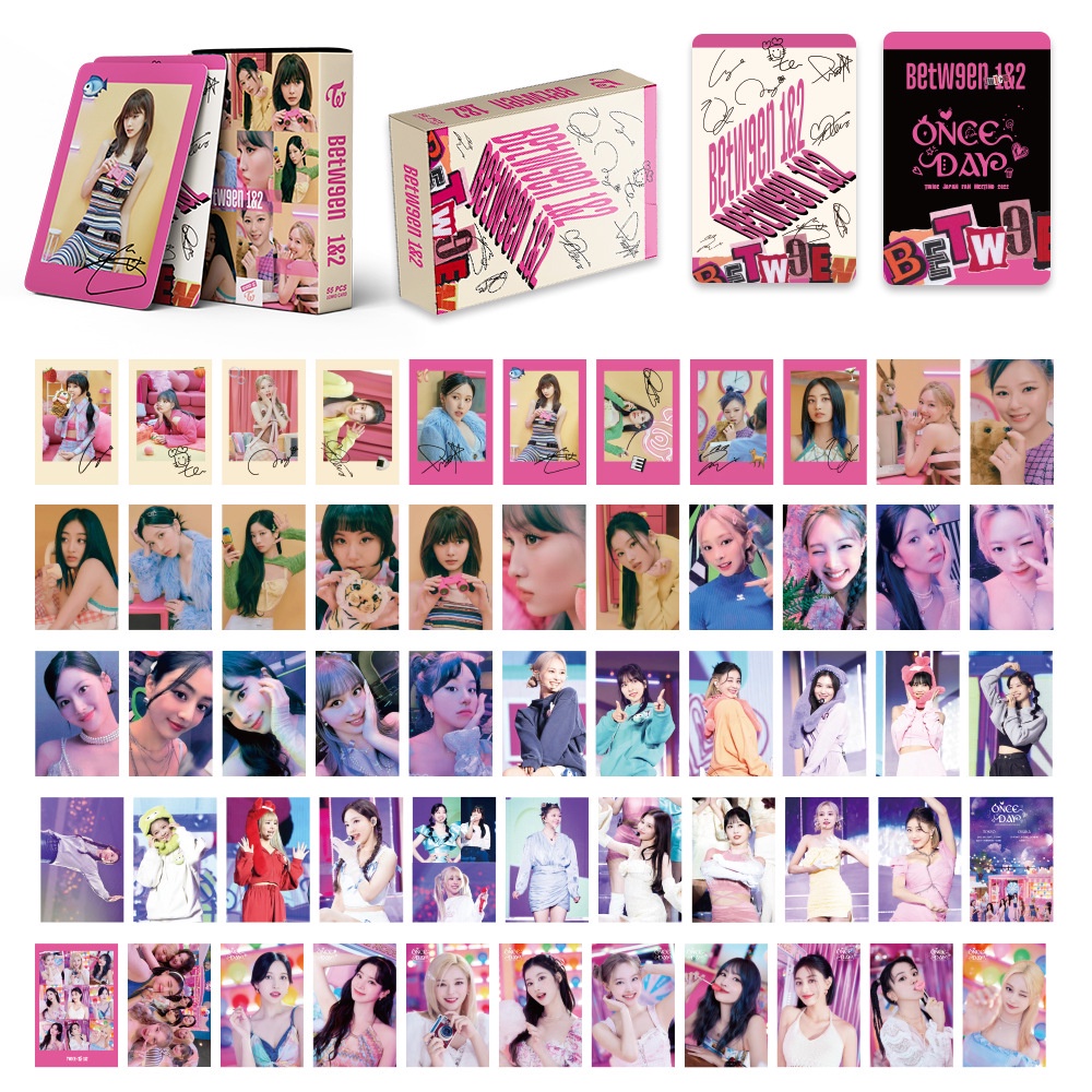 55pcs TWICE Lomo cards NEWS ROOM Album JAPAN SEASON'S GREETINGS 2024 Circuit24 Photocards MISAMO ...